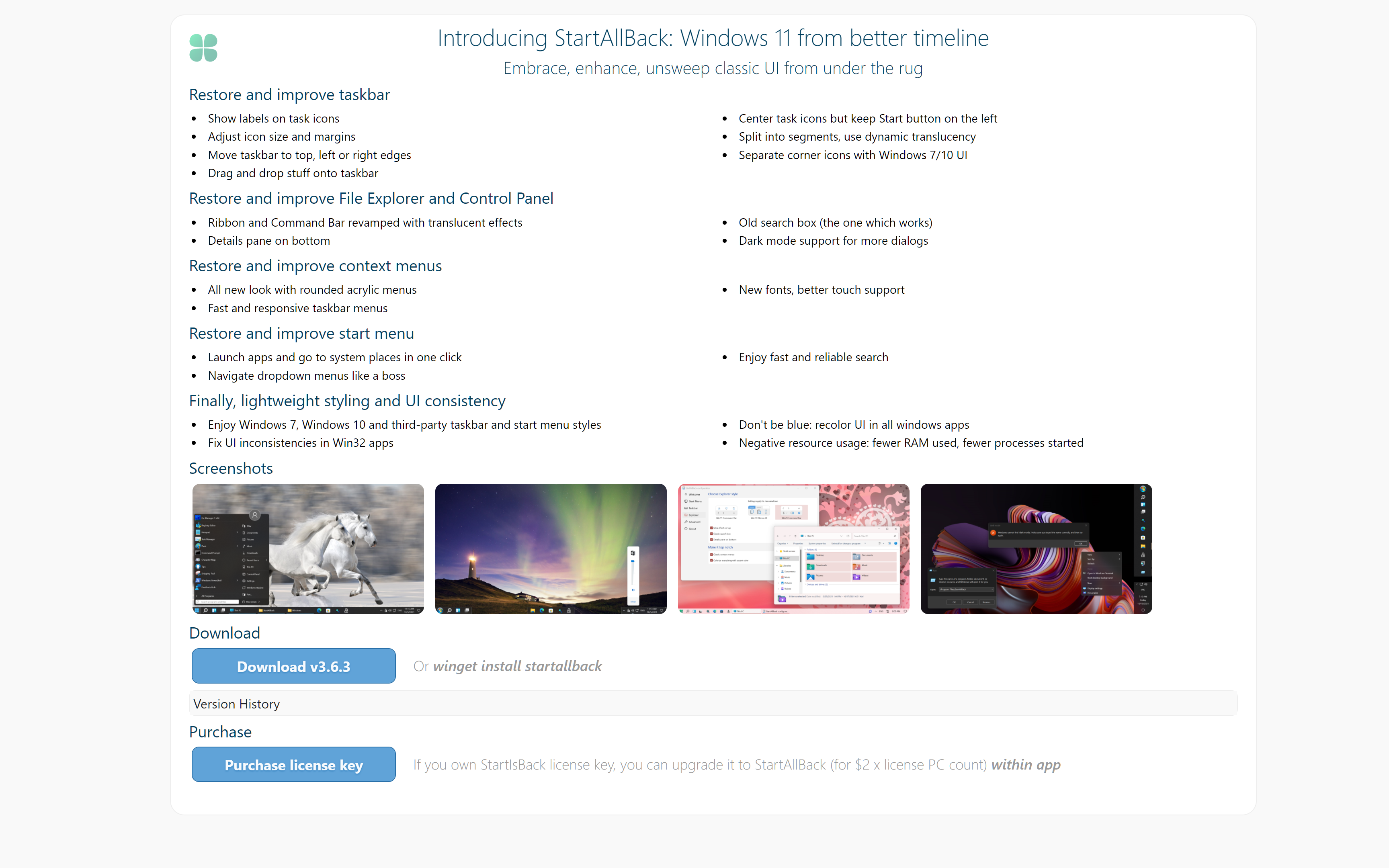 StartAllBack - Windows11任务栏美化 | 网络驿站 - 优质网站推荐